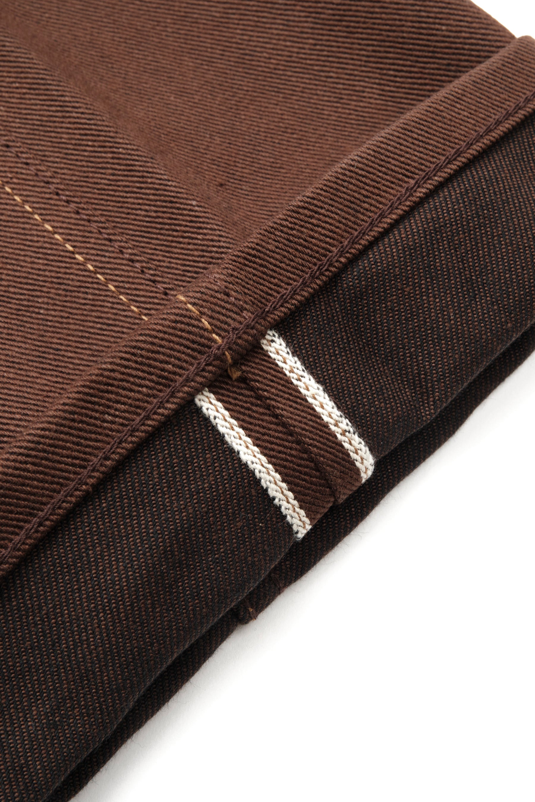 Wilkes Western Cut | 15 Ounce Dark Brown Denim