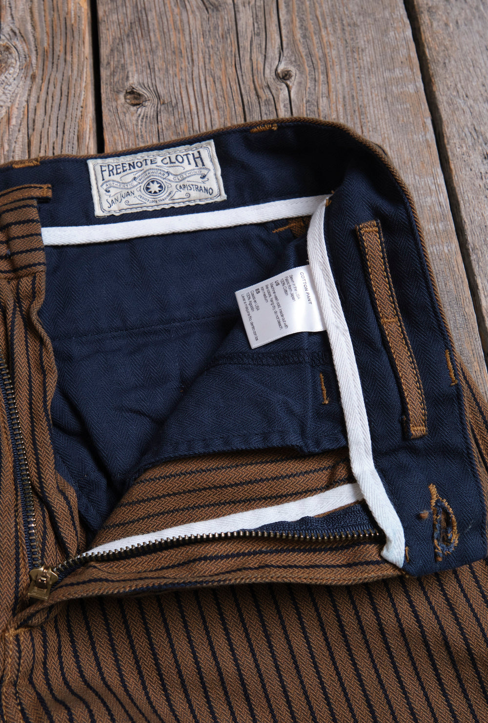 Deck Pant | Brown Herringbone Dobby