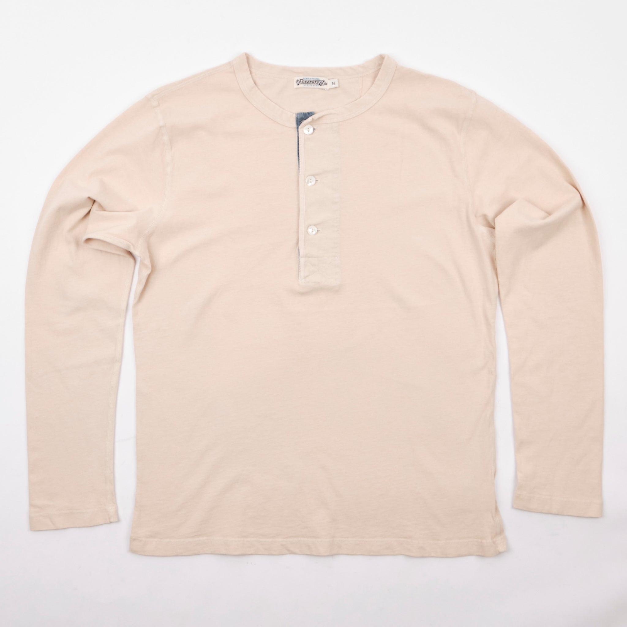 9 Ounce Henley L/S | Cream