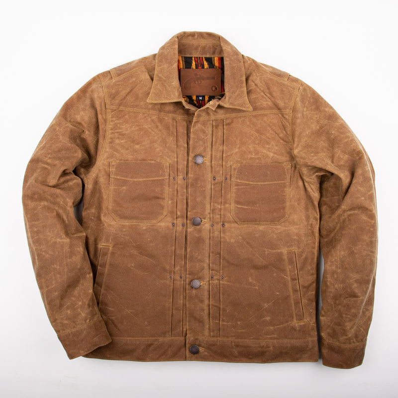 Riders Jacket Waxed Canvas | Rust