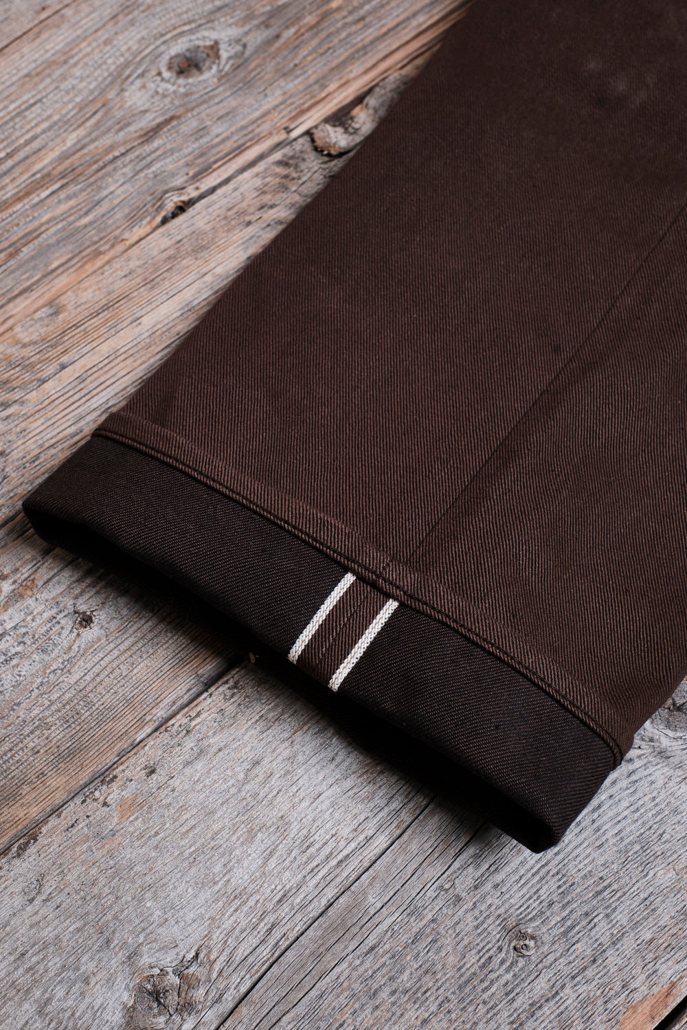Modesto Straight | 15 Ounce Dark Brown Denim