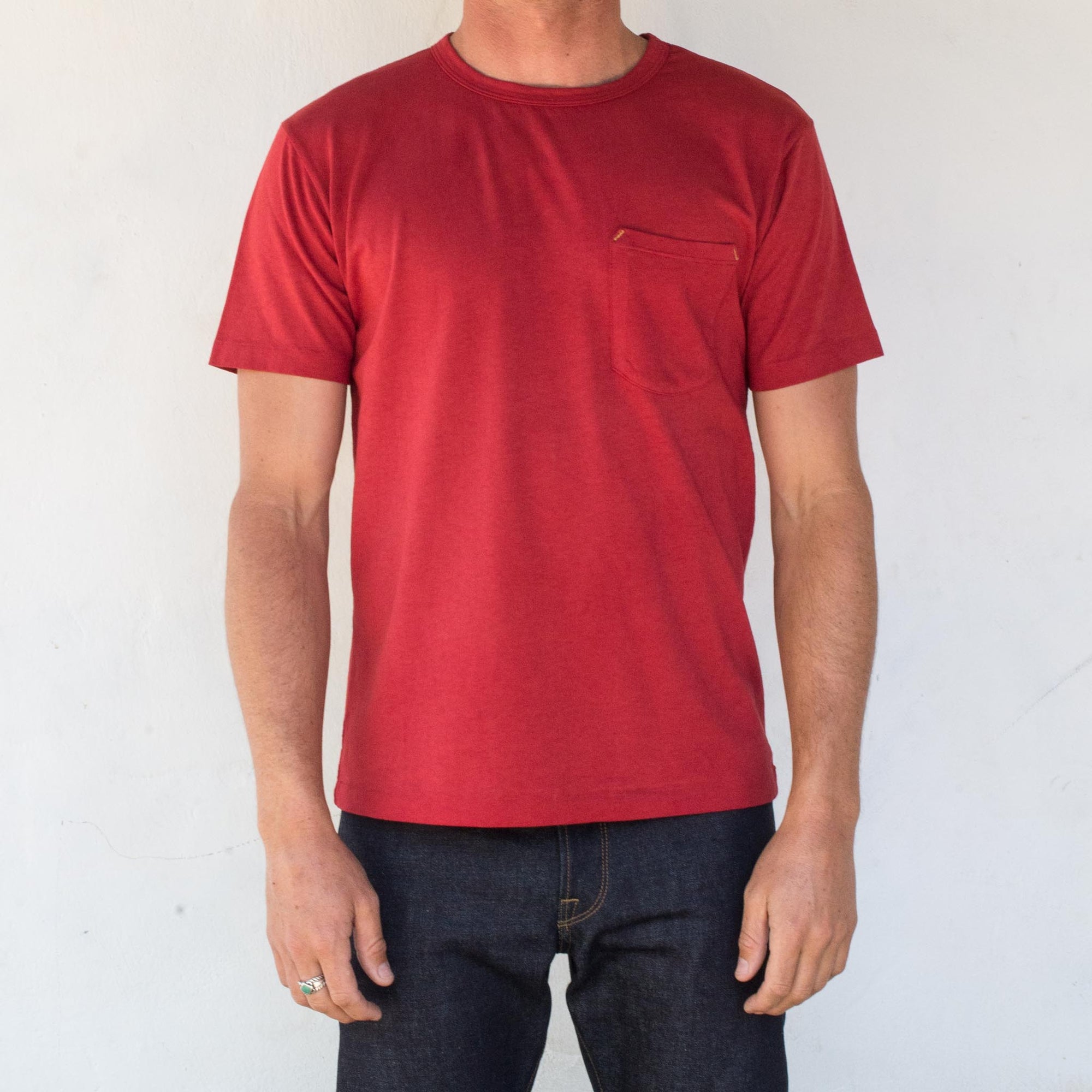 9 Oz Pocket T-Shirt | Red